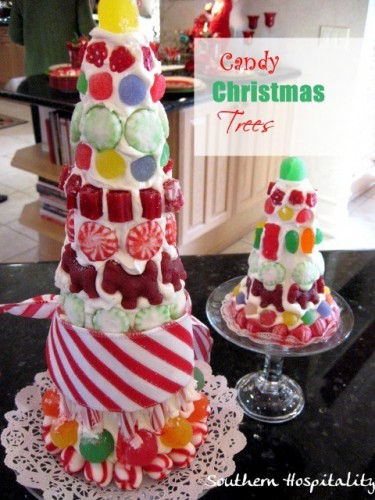 how to make candy christmas trees