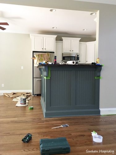 Adding Beadboard to the Bar - Southern Hospitality