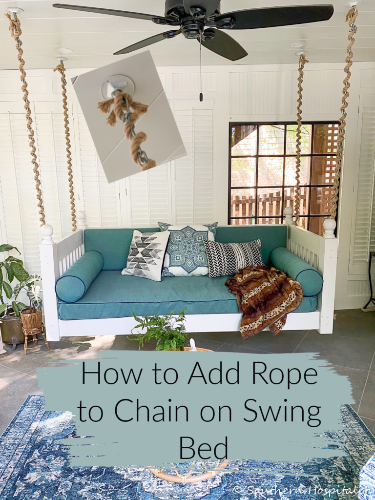 How to Add Rope to Swing Bed Chain - Southern Hospitality