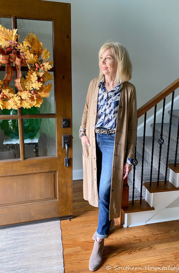 Fashion over 50/60: Long Cardigan Sweaters - Southern Hospitality