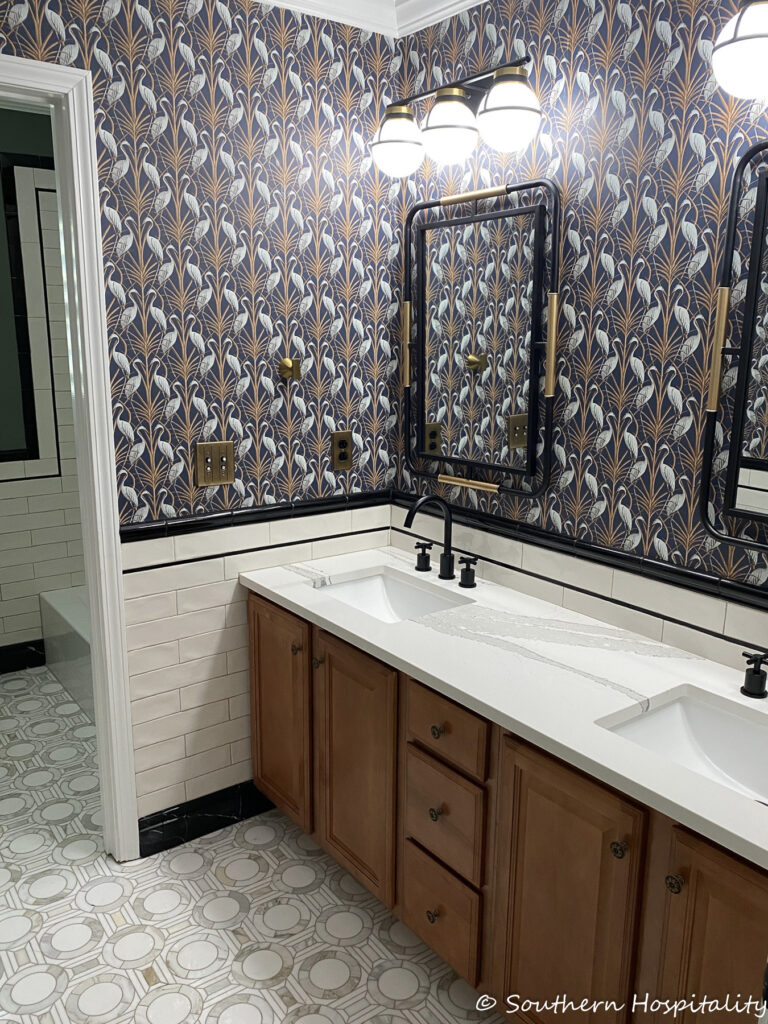 Our 3rd Bathroom Renovation: Vintage Art Deco Inspired - Southern ...
